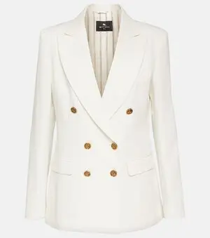 Etro Double-breasted Blazer - White