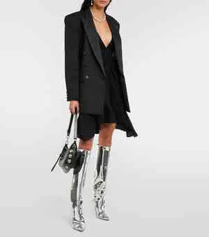 Isabel Marant Lakita Knee-high Boots - Silver