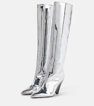 Isabel Marant Lakita Knee-high Boots - Silver