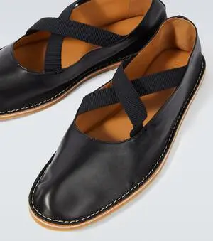 Dries Van Noten Leather Slippers