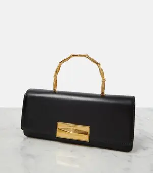 JIMMY CHOO Diamond Chain Small Leather Tote