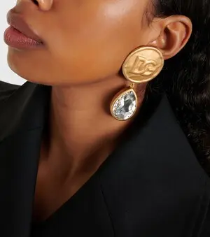 Dolce & Gabbana Crystal-embellished Drop Earrings
