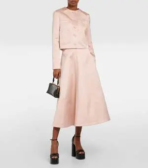 Altuzarra Varda Midi Skirt - Pink