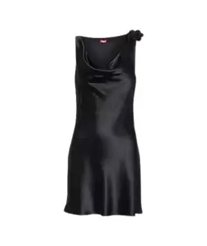 Staud Floral Appliqué Mini Dress