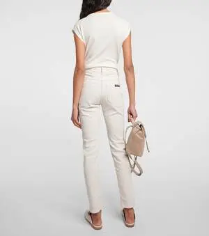 Brunello Cucinelli Mid-rise Slim Jeans - White