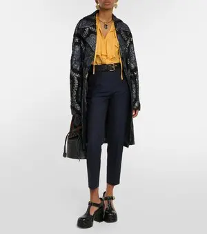 Etro Ruffled Silk Blouse - Yellow