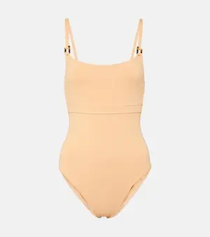 Beige One Piece Swimsuits for Women