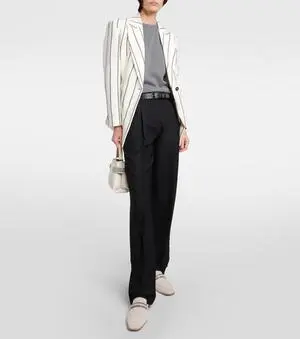 Brunello Cucinelli Twill Straight Pants