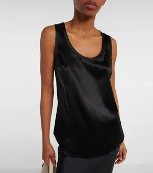 Brunello Cucinelli Silk-blend Tank Top