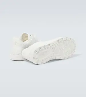 Valentino Garavani Freedots Leather Low-top Sneakers - White