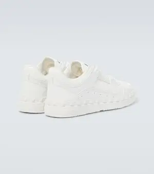 Valentino Garavani Freedots Leather Low-top Sneakers - White