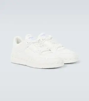 Valentino Garavani Freedots Leather Low-top Sneakers - White