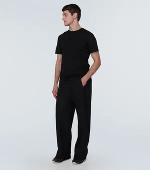 THE ROW Luke Cotton Jersey T-shirt - Black
