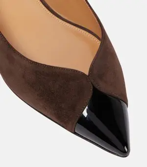 AQUAZZURA Pinot Suede Ballet Flats