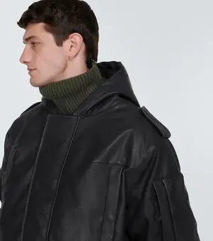 Entire Studios Moto Bomber Jacket - Black | Editorialist