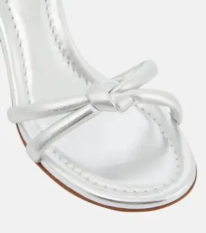 GIANVITO ROSSI Cassis Metallic Leather Sandals