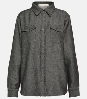 GOD'S TRUE CASHMERE Cashmere And Cotton Shirt - Purple