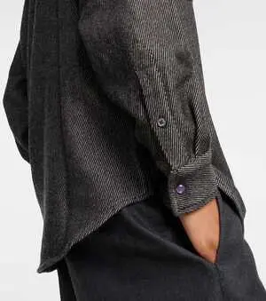 GOD'S TRUE CASHMERE Cashmere And Cotton Shirt - Purple