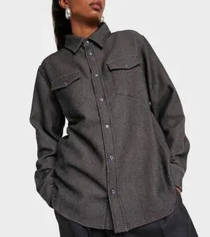 GOD'S TRUE CASHMERE Cashmere And Cotton Shirt - Purple
