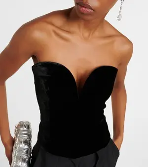 Roland Mouret Velvet Bustier