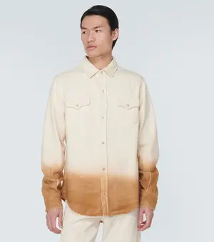 Alanui Bright Hues Printed Denim Shirt