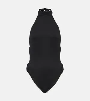 ALEXANDRA MIRO Carey Halterneck Swimsuit - Black