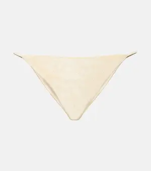 Jade Swim Bare Minimum Bikini Bottom - White