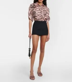 Rene Caovilla Embellished Suede Mules