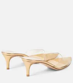 GIANVITO ROSSI Elle 55 Mules - Gold