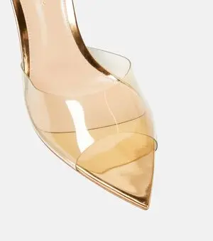 GIANVITO ROSSI Elle 55 Mules - Gold