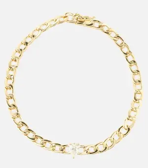 ANITA KO 18kt Chain Bracelet With Diamond - Gold