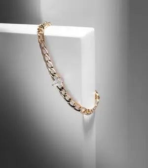 ANITA KO 18kt Chain Bracelet With Diamond
