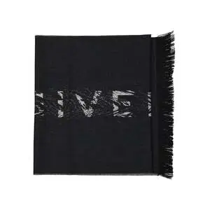 Givenchy Logo Wool Scarf - Black