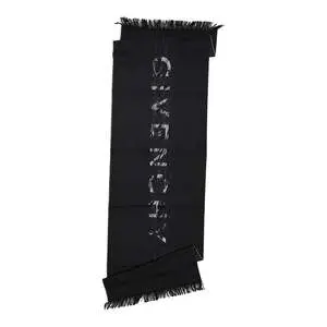 Givenchy Logo Wool Scarf - Black