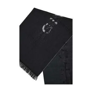 Givenchy Logo Wool Scarf - Black