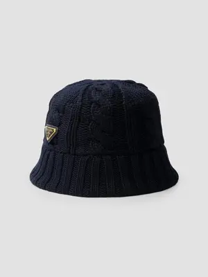 Prada Wool Bucket Hat Blue