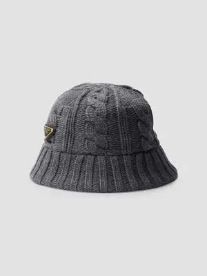 Prada Wool Bucket Hat - Grey