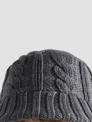 Prada Wool Bucket Hat - Grey