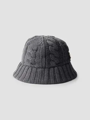 Prada Wool Bucket Hat - Grey