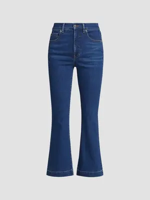 Veronica Beard Carson High-rise Crop Flare Jeans