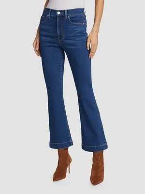 Veronica Beard Carson High-rise Crop Flare Jeans