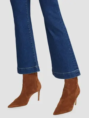 Veronica Beard Carson High-rise Crop Flare Jeans