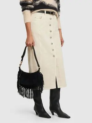 Isabel Marant Oskan Moon Suede Shoulder Bag