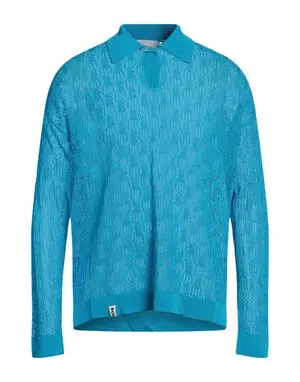 BONSAI Long Sleeve Knitted Sweater - Blue