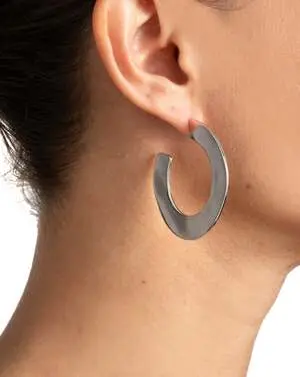 Alexis Bittar Liquid Metal Hoop Earrings