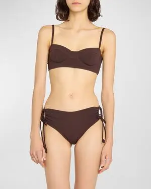 Ulla Johnson Zahara Bikini Top - Espresso