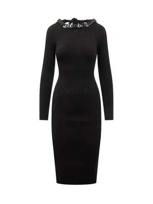 Giuseppe Di Morabito Midi Dress Chains - Black