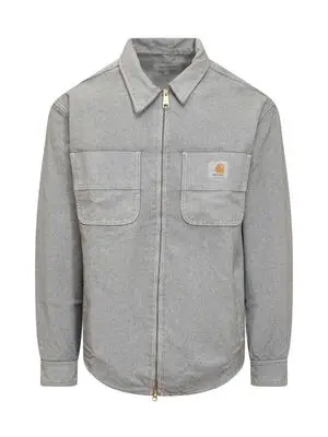 Carhartt Work In Progress Shirt Jacket In Grey - 53% Off