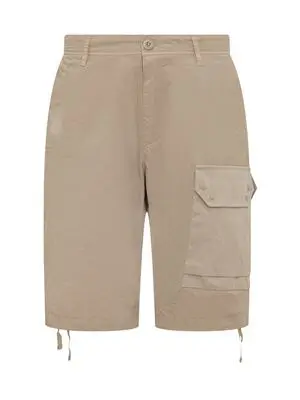 Ten C Button Detailed Shorts For Men