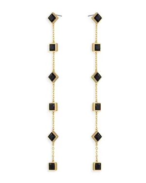 Ettika Geometric Linear Drop Earrings